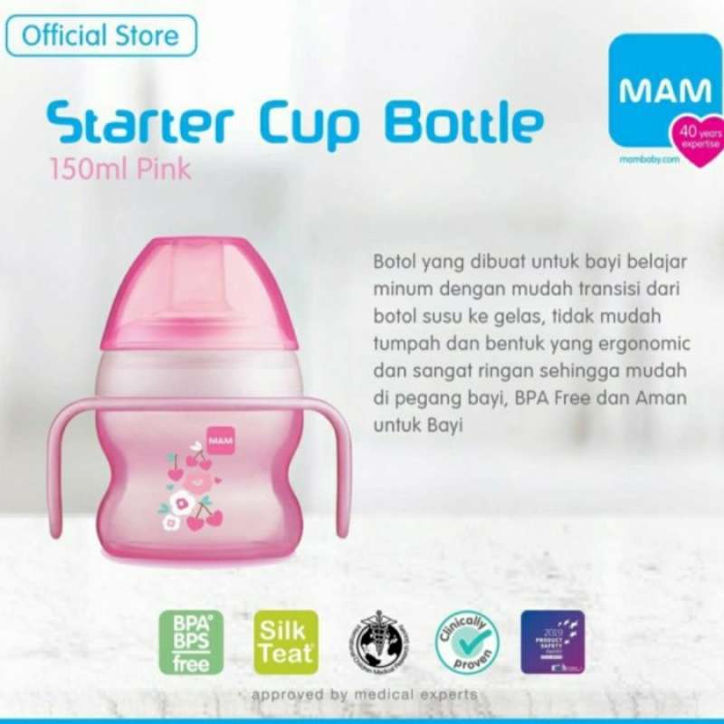 Promo MAM Starter Cup Sippy Bottle / Spout Cup Training Cup Anti Tumpah ...