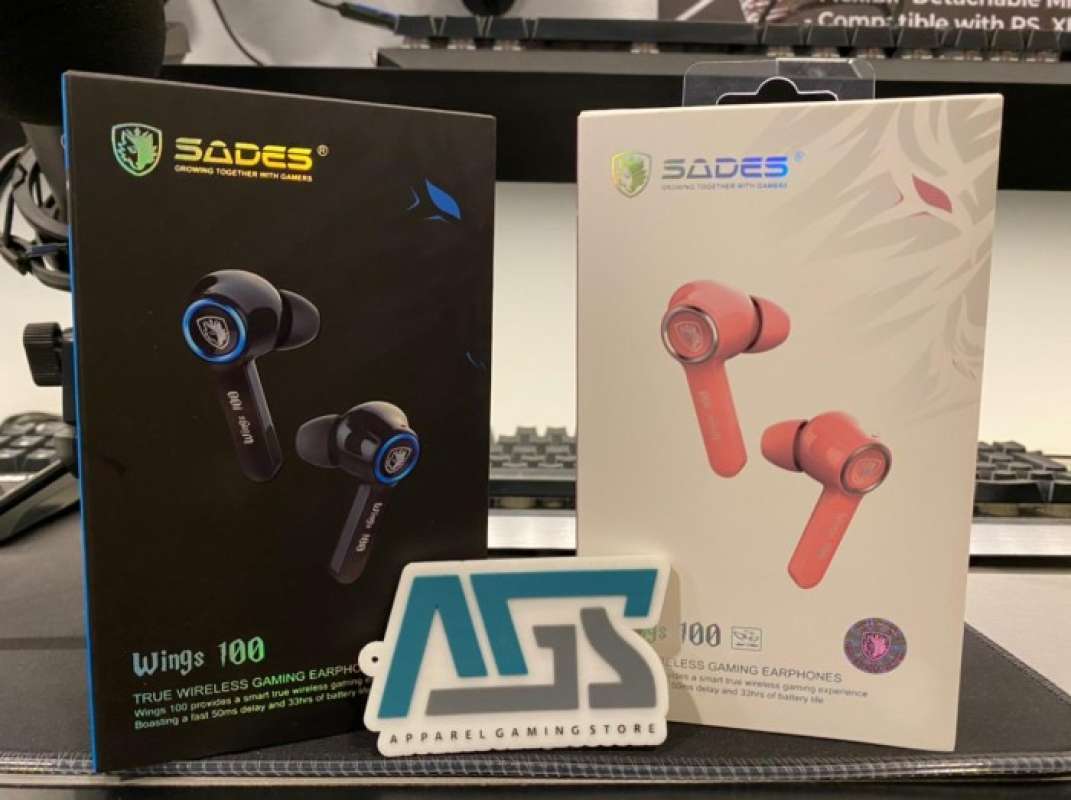 Promo Sades Wings 100 True Wireless TWS - Gaming Earphone Diskon 9% di ...