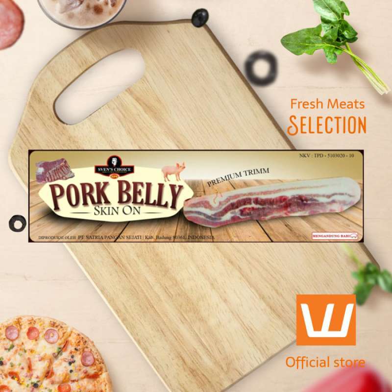 Jual Daging babi segar Pork belly skin on premium Sven's choice Bali ...