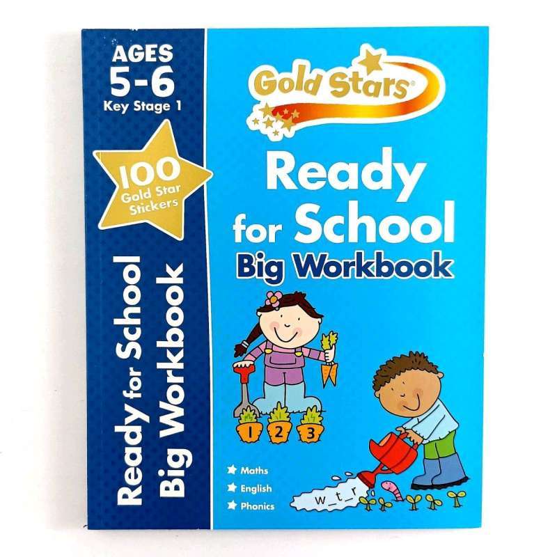 Jual Gold Stars Ready for School Big Workbook Ages 5-6 Key Stage 1 di ...