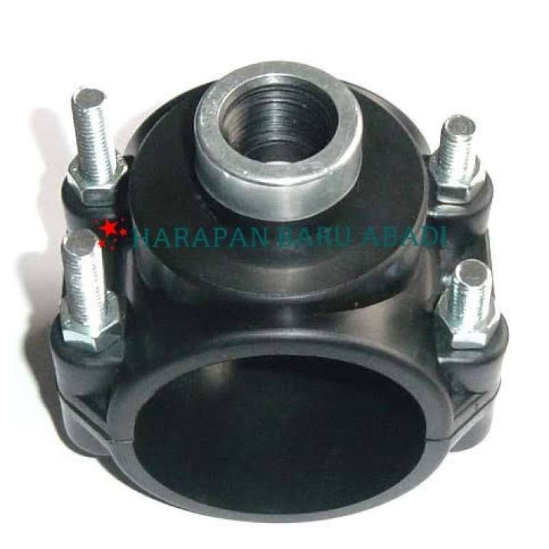 Promo Clamp Saddle HDPE 110mm x 1 1/2 inch / Klem Sadle Pipa HDPE Diskon 9% di Seller Noela ...