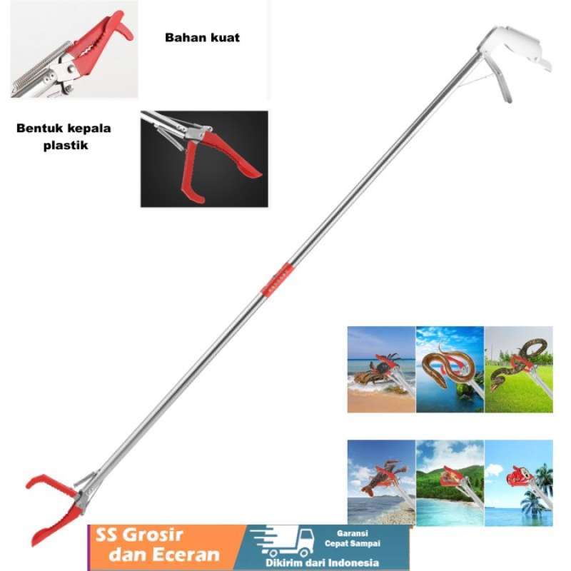 Promo Alat Penjepit Ular Stainless/Alat Penjepit Sampah/penjepit Belut ...