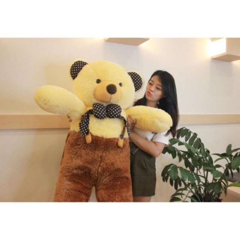 Promo Boneka Beruang Extra Large Jumbo Size 1 Meter Label SNI - Coklat ...