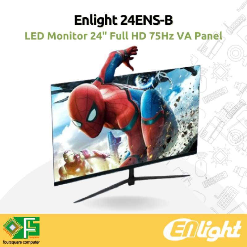 Promo Led Monitor 24 Inch Enlight 24ens-b Va Full Hd 75hz Diskon 1% Di ...