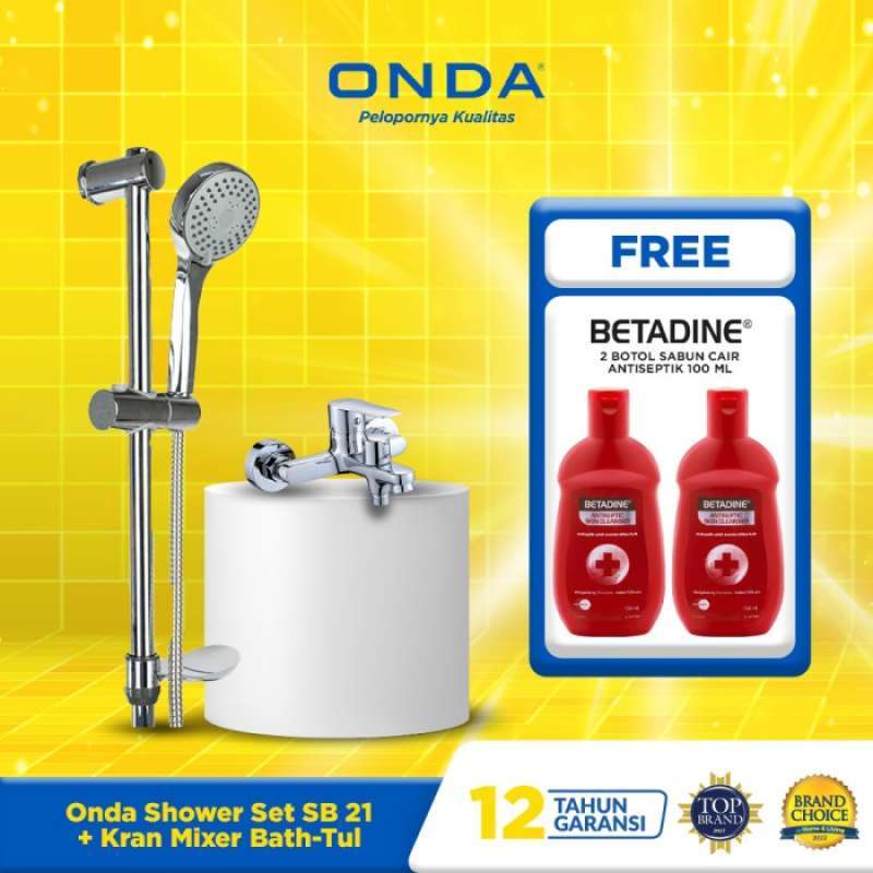Promo [PAKET LENGKAP] ONDA BATHTUB SHOWER MIXER BATH-TUL + SHOWER SET ...