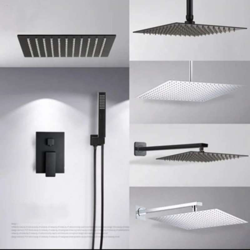 Promo PAKET WALL SHOWER TANAM 4 LOBANG SET KRAN PANAS DINGIN FULL ...