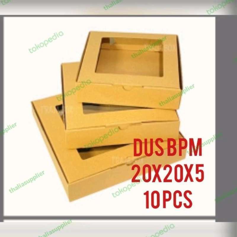 Jual Traja Dus Kraft + Mika Atau Dus Bpm (20x20x5) Isi 10 Pcs Di Seller ...