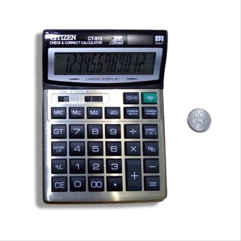 Jual Kalkulator Citizen Ukuran Besar Pakai Batu Baterai AA Biasa Kantor ...