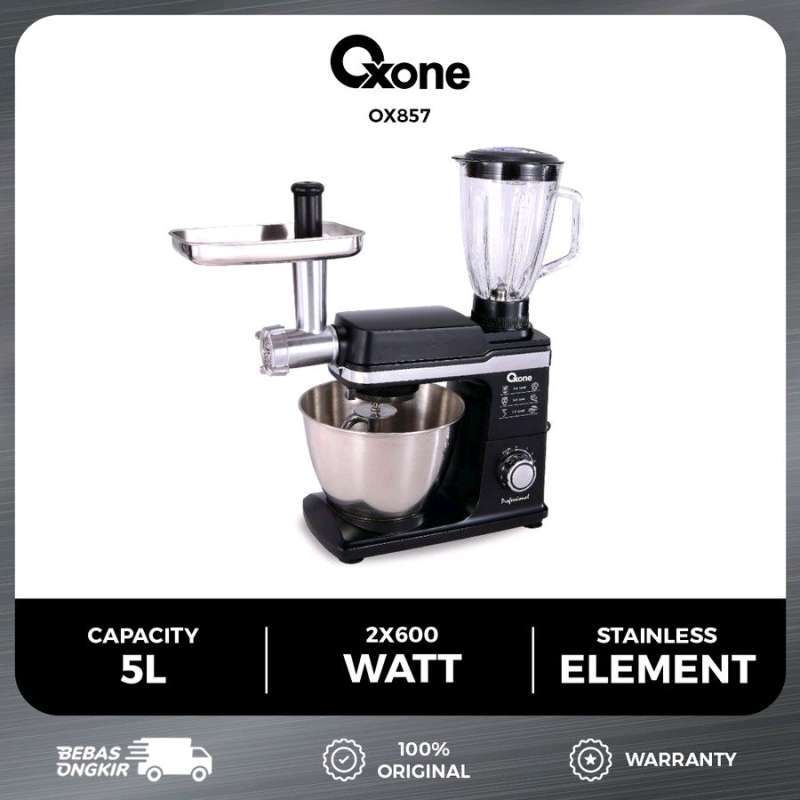 Jual Oxone Ox 857 Professional 3 In 1 Standing Mixer 5 Liter 1200 Watt ...