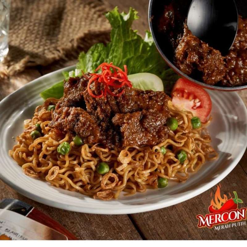 Promo Mercon Merah Putih Rendang Sapi Diskon 38% di Seller NS Mart ...