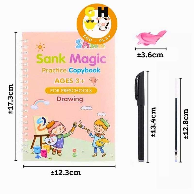 Jual Buku Belajar Menulis Anak TK SD PAUD Edukasi book sank magic ...