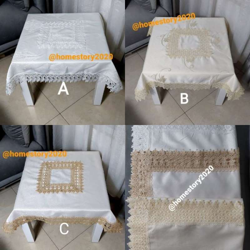 Promo taplak meja persegi empat kotak meja pojok meja Betawi meja oshin Diskon 23% di Seller Bea ...