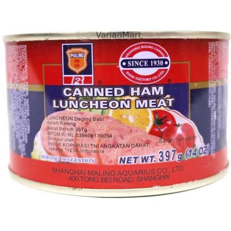 Promo Maling Ham Babi Kaleng TTS PREMIUM / Canned Pork Luncheon Meat ...
