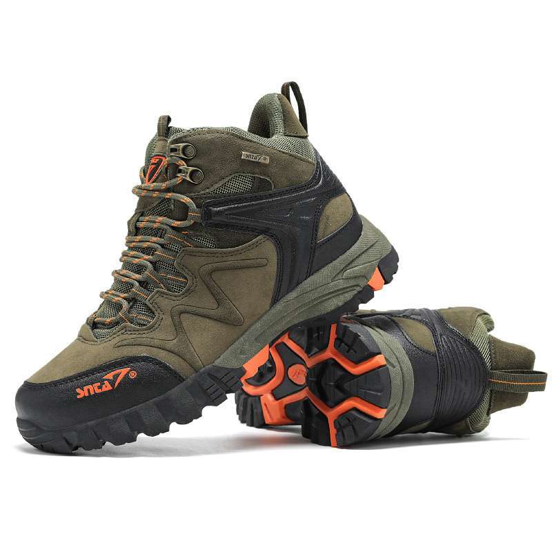 Jual Sepatu Gunung Pria Snta 503 Green Orange Adventure Hiking/Trekking/Outdoor Shoes SNTA 496 ...