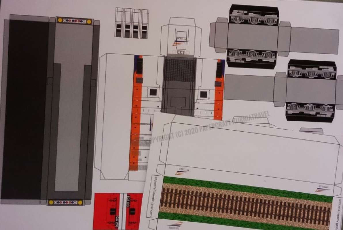 Promo Pola Papercraft Lokomotif Cc 203 Diskon 9% Di Seller Alenila ...