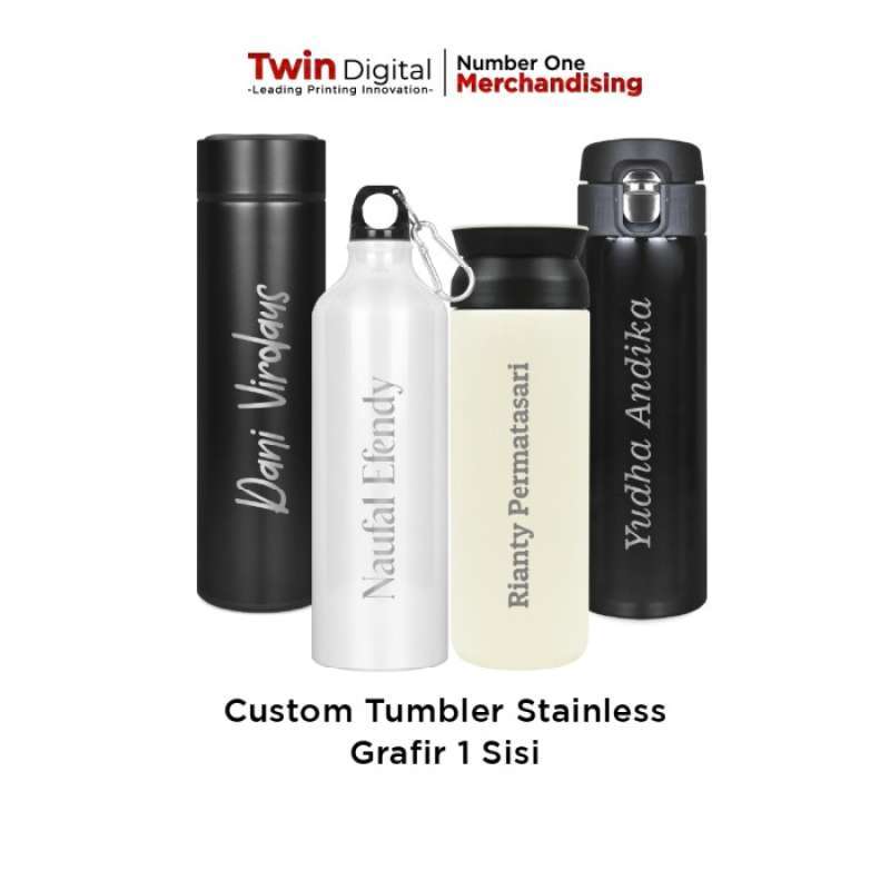 Promo Tumbler Custom Nama Grafir Termos Stainless - Jenis Tumbler ...