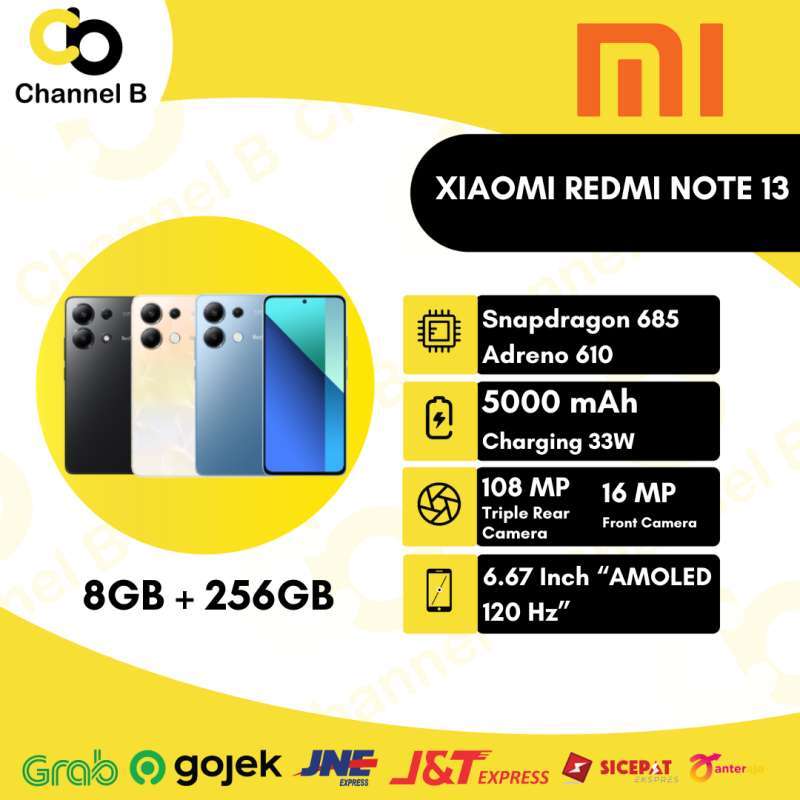 Jual Xiaomi Redmi Note 13 [ 8GB / 256GB ] Smartphone - Garansi Resmi ...