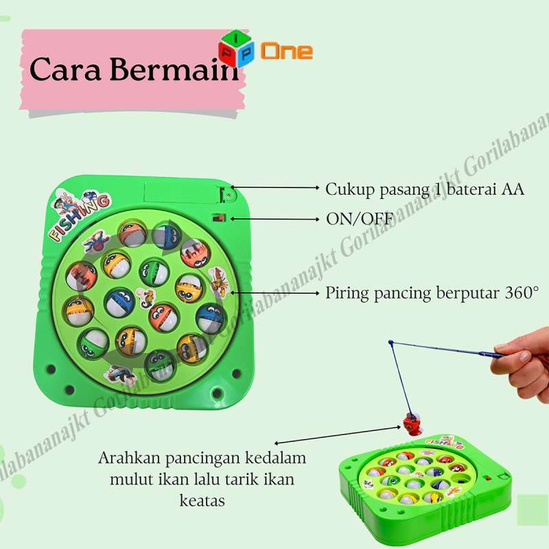 Jual Fishing Game Mainan Anak Pancingan Ikan Pancing Ikan go fishing Di ...