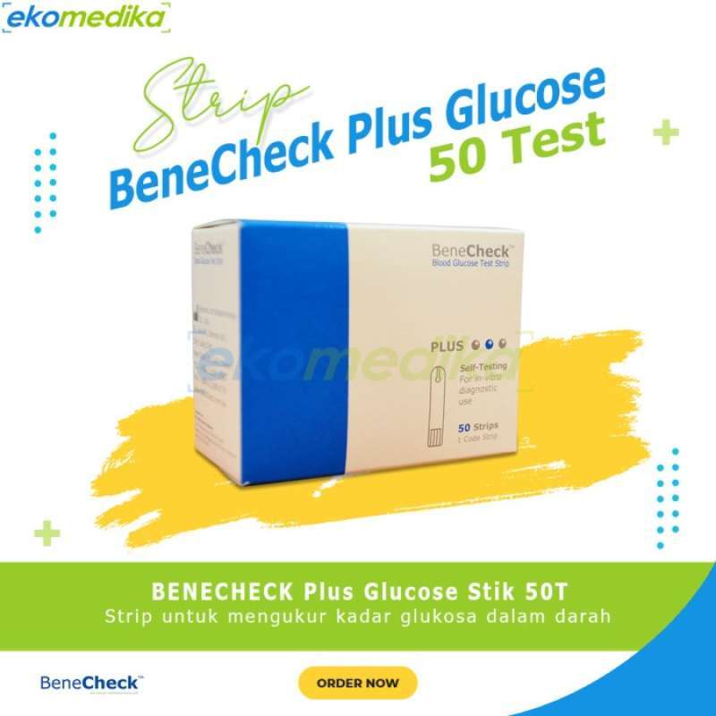 Promo Benecheck Plus Glucose Stik 50t Diskon 33% Di Seller Jaya Raga ...