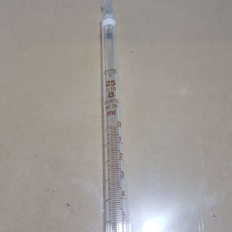 Promo Pipet Ukur / Measuring Pipet , 25 Ml, Pyrex Class B Diskon 33% Di ...