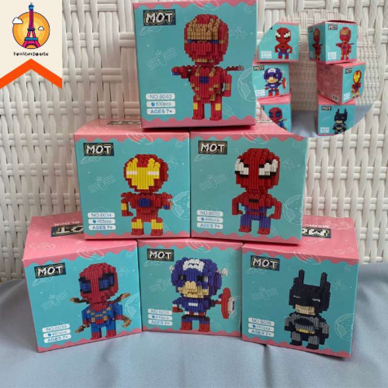 Promo Mainan Balok Lego Karakter Avangers Kecil Mini Block Nano Blok ...