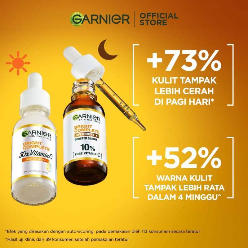 Promo ( Sachet ) Garnier Bright Complete Overnight Serum 7,5ml Diskon ...