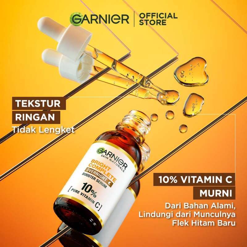 Promo ( Sachet ) Garnier Bright Complete Overnight Serum 7,5ml Diskon ...