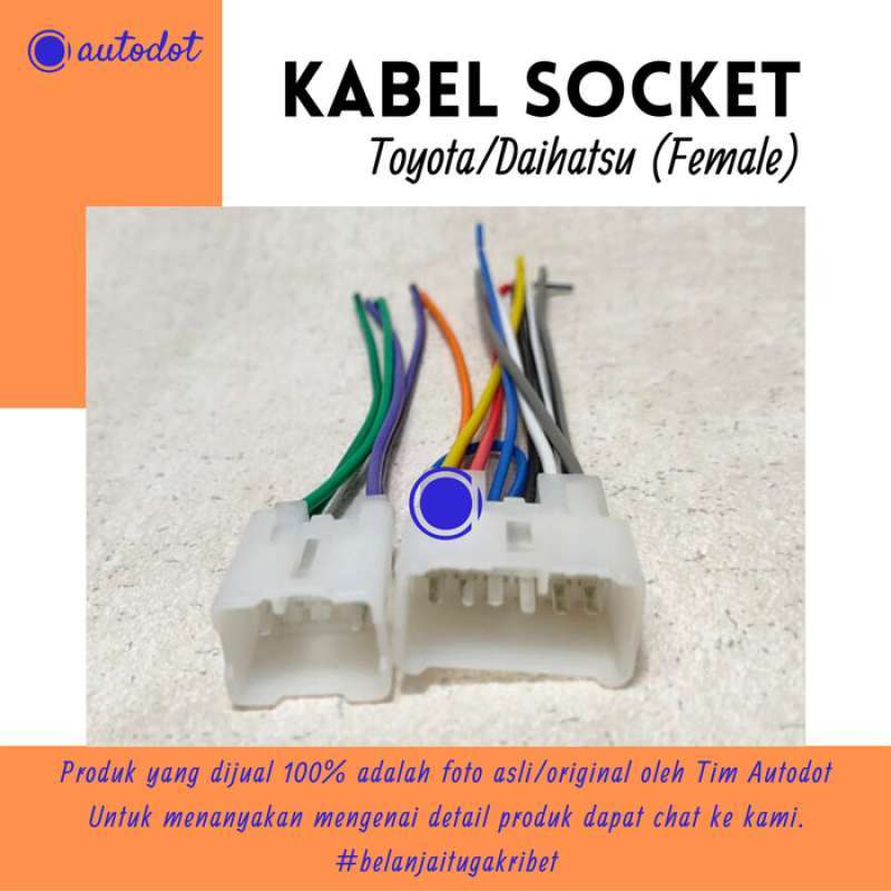 Promo Socket Toyota PnP / Socket Toyota Female / Kabel Power Doubledin Diskon 9% di Seller ...