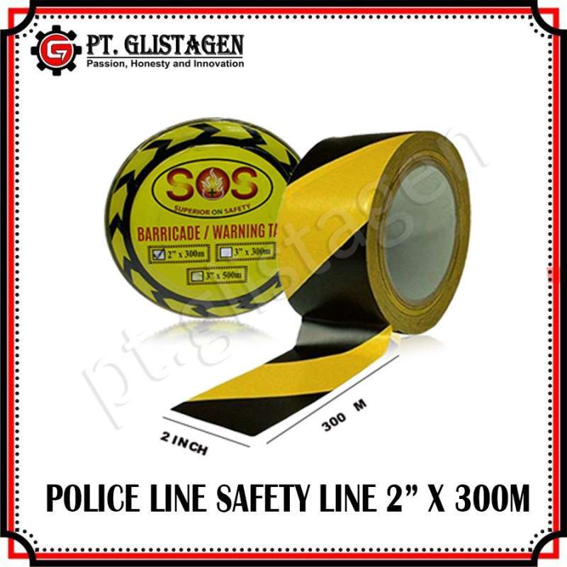 Jual Sos Police Line Garis Polisi 2 X 300 Meter Safety Line Barricade ...