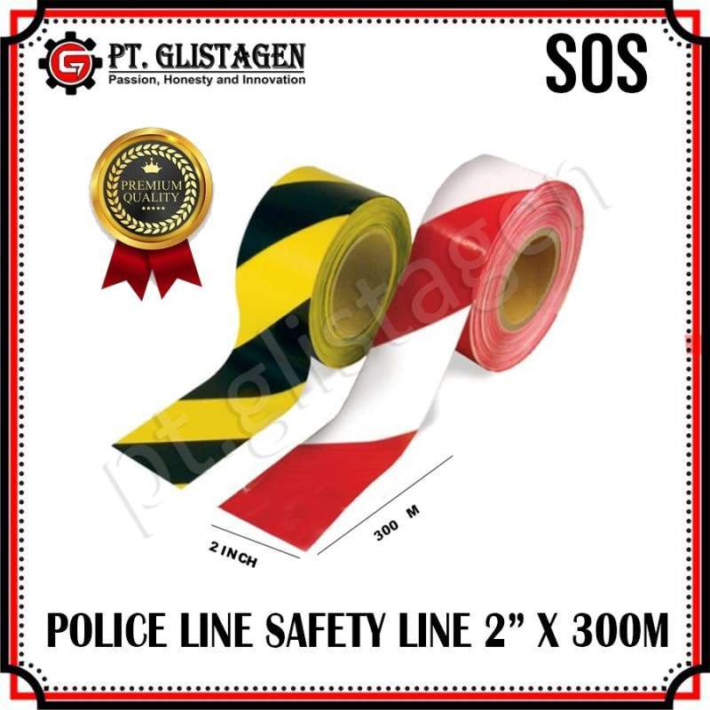 Jual Sos Police Line Garis Polisi 2 X 300 Meter Safety Line Barricade ...