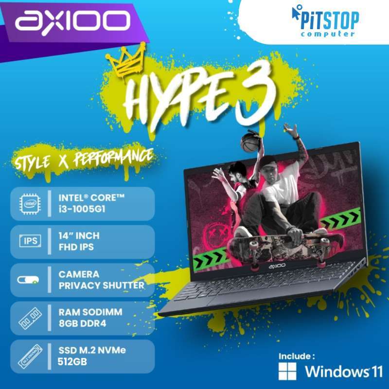 Jual Axioo Hype Ram Gb Ssd Gb Intel Core I G Inch Windows Di Seller
