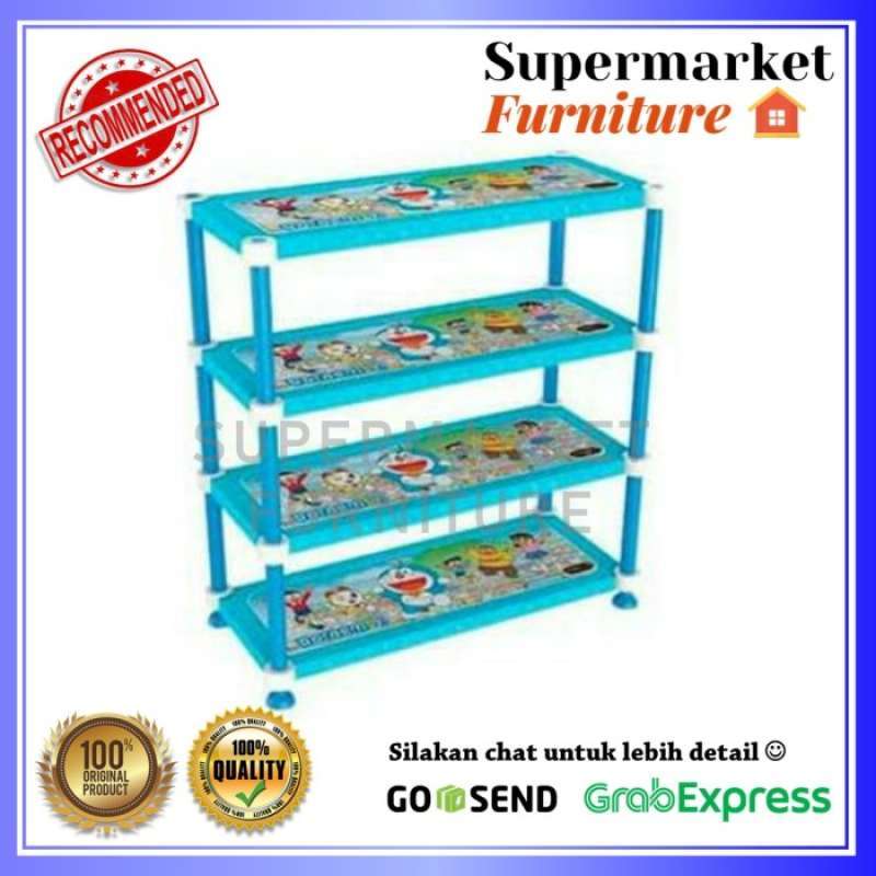 Promo RAK SEPATU NAIBA DORAEMON 4 SUSUN/RAK SERBA GUNA DORAEMON/DORAEMON - BUBBLE 1 LAPIS ...