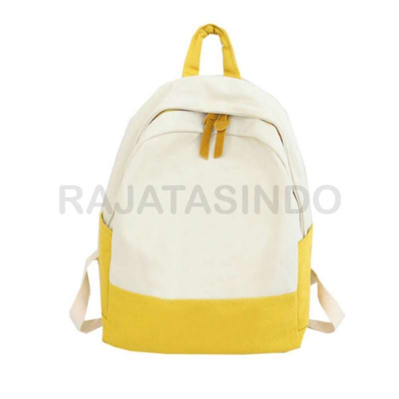 Promo Tas Ransel Sekolah Simple Polos Kombinasi Tas Anak Remaja SD/SMP ...