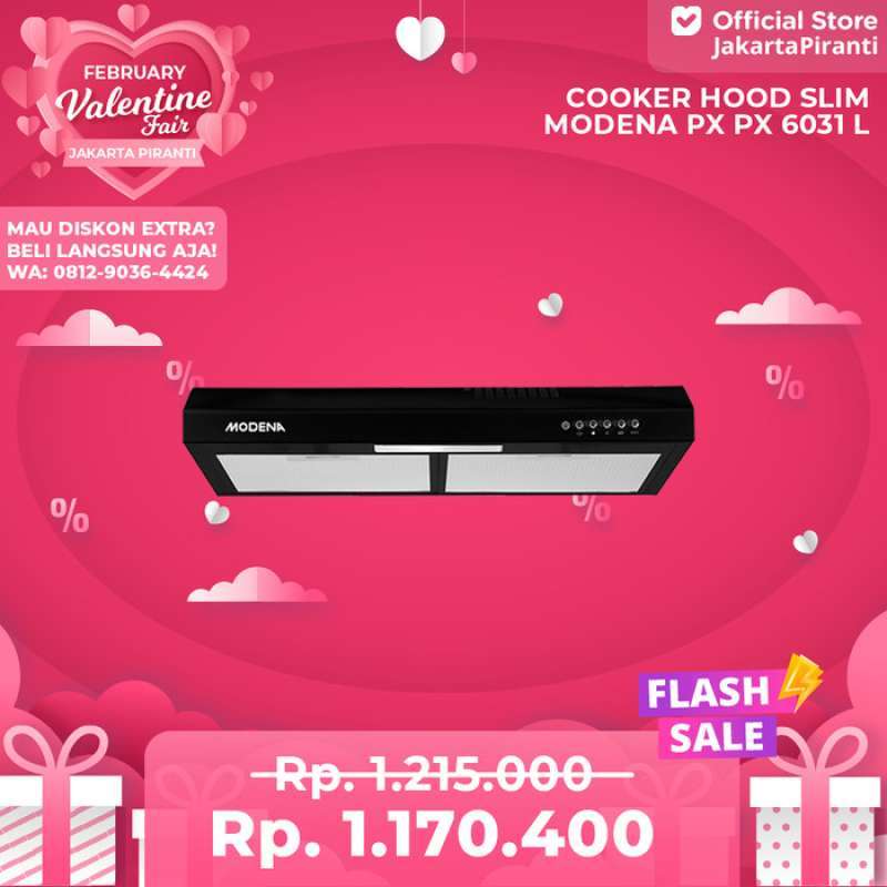 Promo Slim Hood Modena Px 6031 L - Cooker Hood 60 Cm Diskon - Tanpa Bubble Diskon 7% Di Seller ...