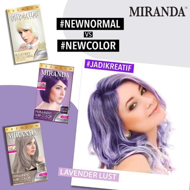 Jual PERMANENT MIRANDA HAIR COLOR PERMANENT 30 ML SEMIR RAMBUT HAIR CAT ...