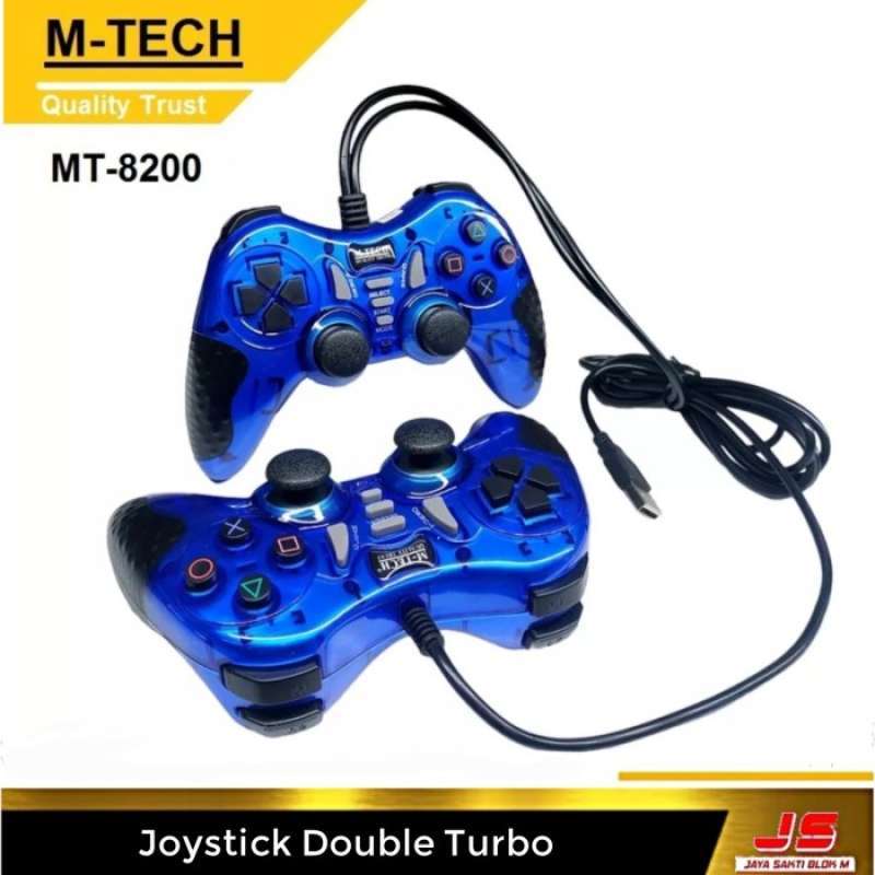 Promo M-tech Gamepad Double Turbo Mt-8200 Joystick For Pc /laptop ...