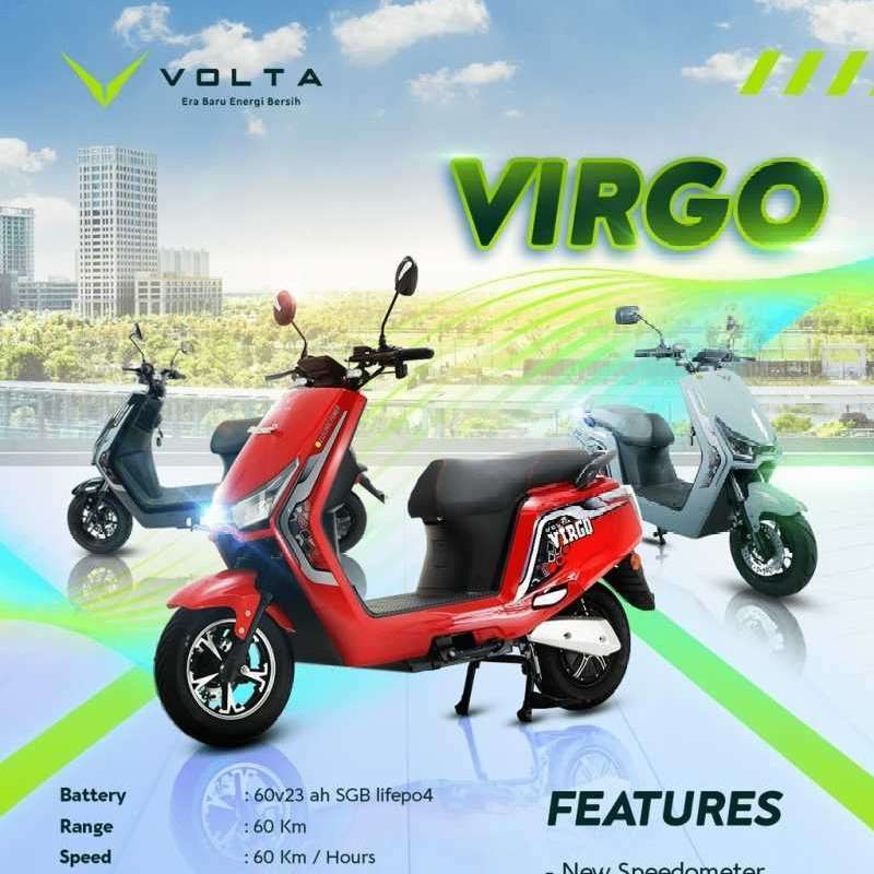 Jual Baru Volta 402 VIRGO Motor Listrik Subsidi Pemerintah 1500 Watt ...