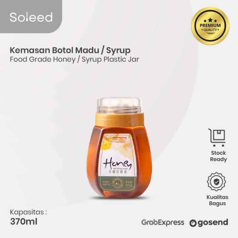 Jual Kemasan Botol Madu Sirup Kecap Food Grade Honey/ Syrup Plastic Jar ...