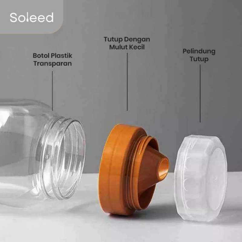 Jual Kemasan Botol Madu Sirup Kecap Food Grade Honey/ Syrup Plastic Jar ...