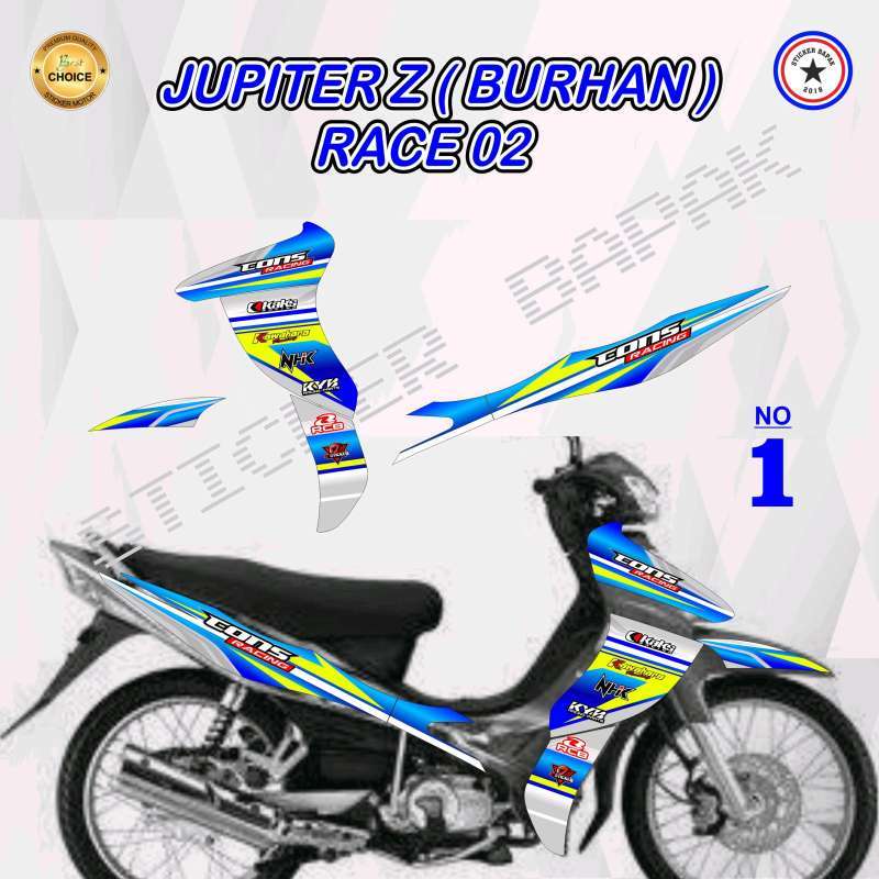 Jual Sticker Striping Jupiter Z Burhan Decal Variasi Race 02 Di Seller Sticker Bapak - Tutup ...