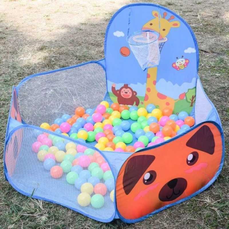 Promo Edukido - Keranjang Mandi Bola Anak Lengkap Ring Basket Tempat ...