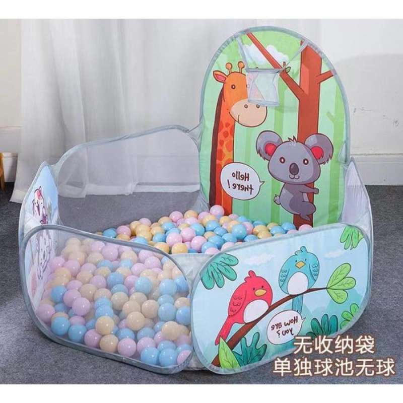 Promo Edukido - Keranjang Mandi Bola Anak Lengkap Ring Basket Tempat ...