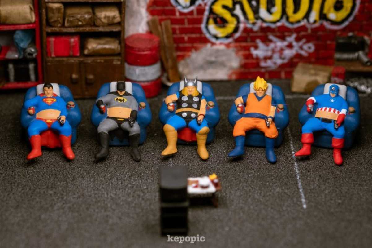 Promo Figure fat heroes movie time skala 1/64 marvel disney KS70 Diskon ...