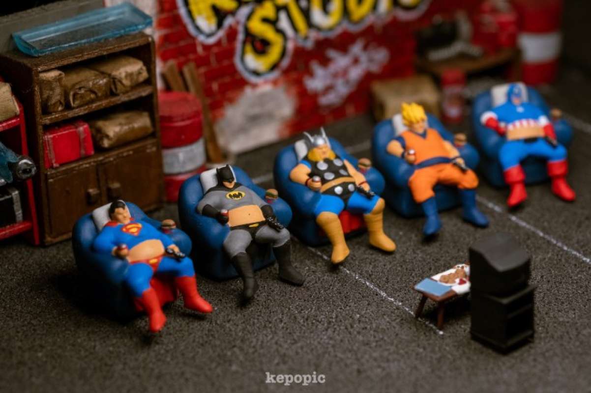 Promo Figure fat heroes movie time skala 1/64 marvel disney KS70 Diskon ...