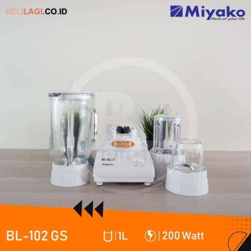 Promo Baru Miyako Blender 3In1 Kaca Bl 102Gs / Bl 102 Gs - 1L Diskon 27% di Seller CobanBaith ...