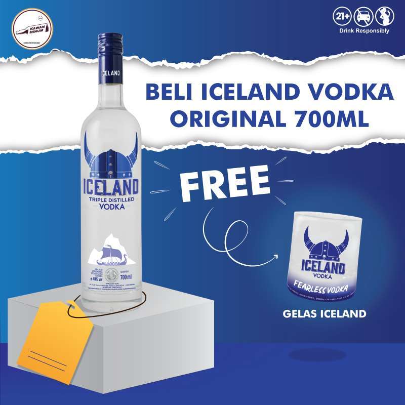 Jual Iceland Original 700mL FREE Gelas Frosted Iceland di Seller Kawan ...
