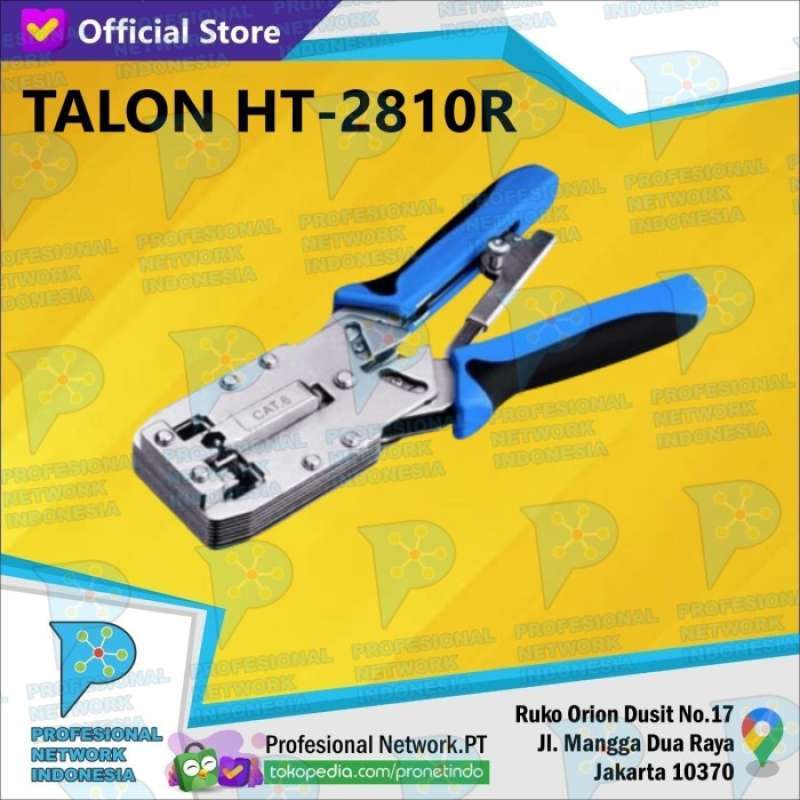 Promo Talon Crimping tool Cat.6 HT-2810R Tang Crimping Rj45 Cat5 / Cat6 ...