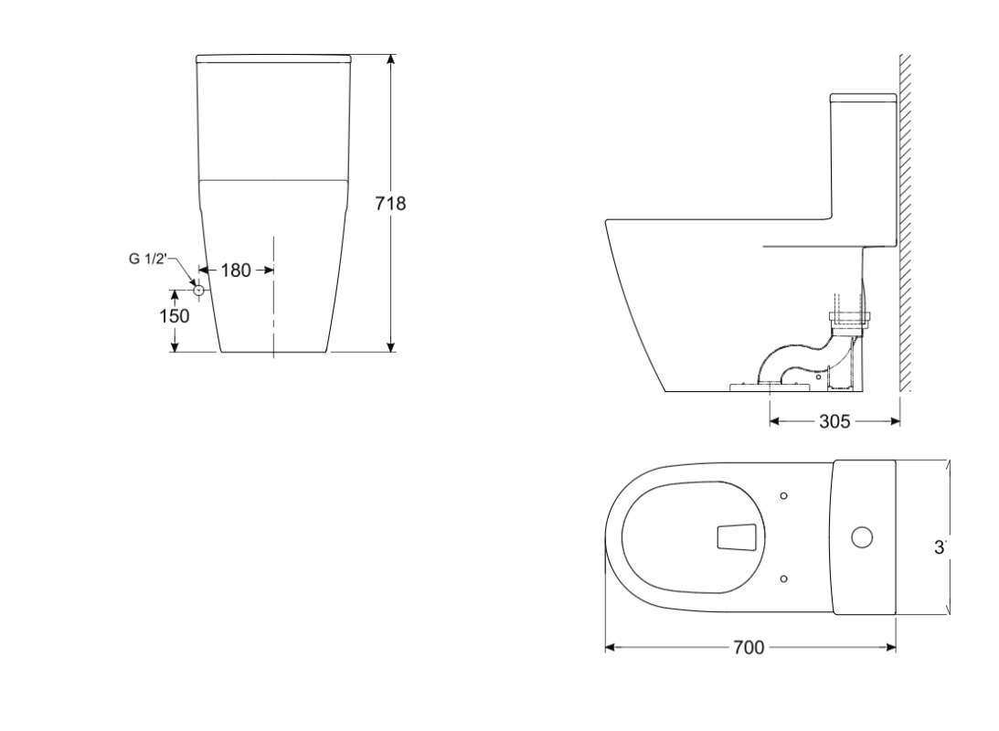 Jual Kloset Closet One Piece Roca Ona A34968100d Di Seller Delux ...