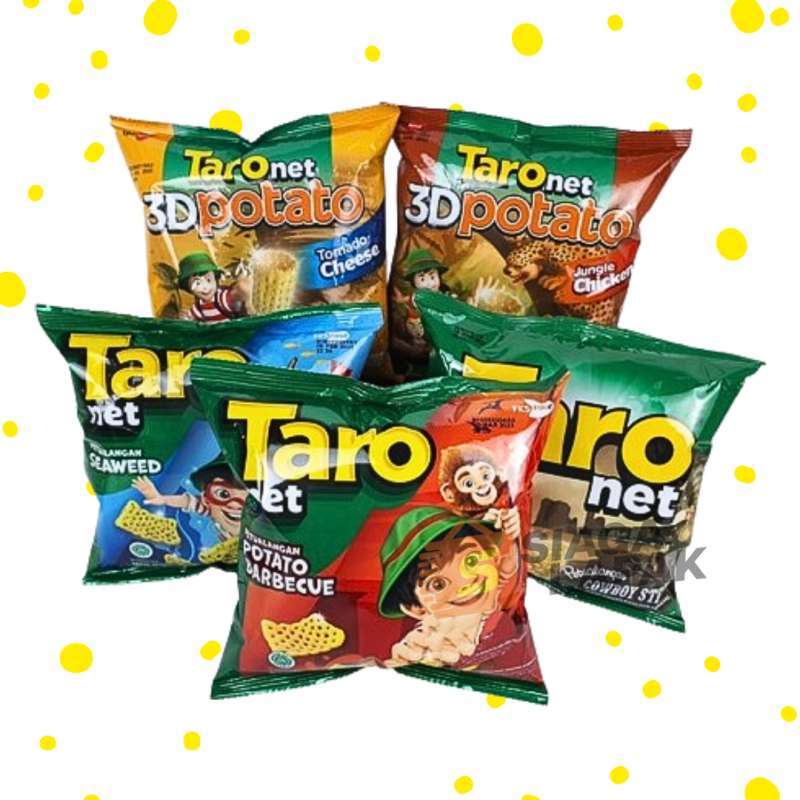 Promo Taro Net 3d Mini 17gr All Varian Jungle Chicken Bbq Seaweed ...