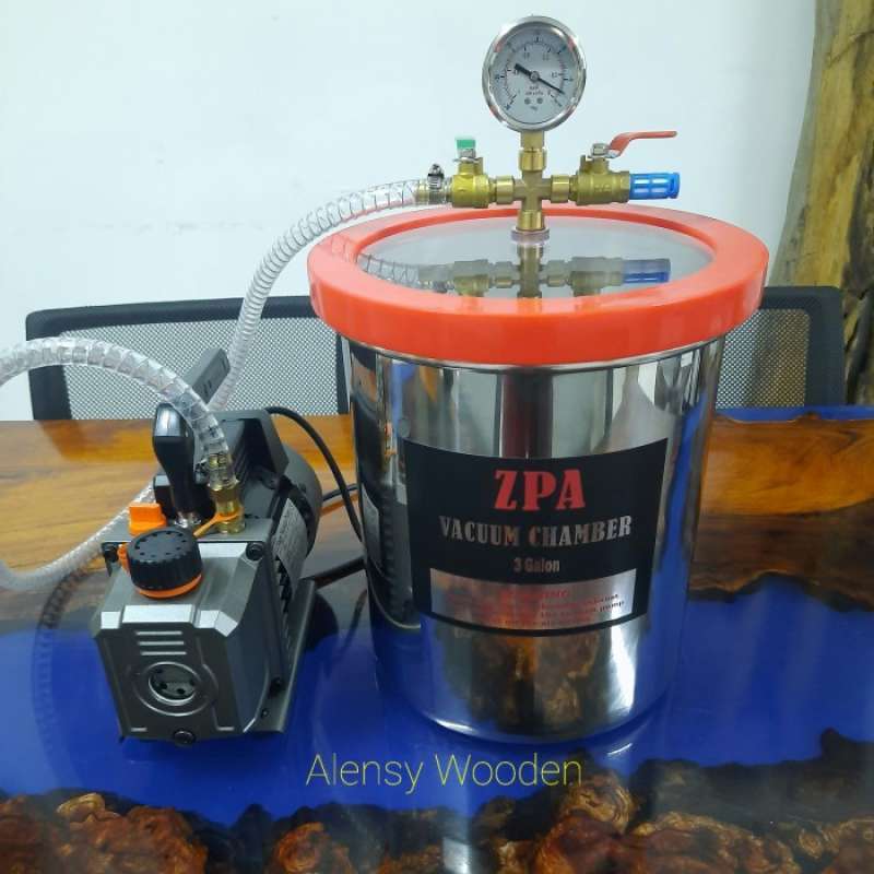 Promo VACUUM CHAMBER 3 GALON ( 12 LITER ) + VACUUM PUMP 1/4 HP - Diskon ...